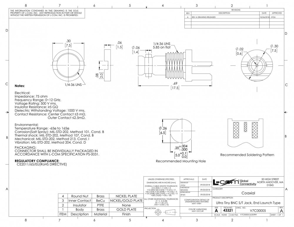 L-com V7C00005 technical document preview