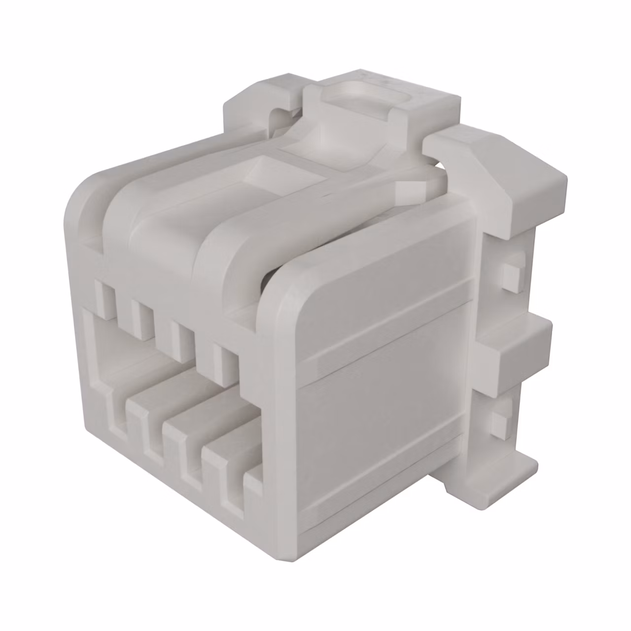 Micro-Lock Plus TPA Type Receptacle Housing, 1.25mm Pitch, Low-Halogen, Dual Row, Positive Lock, 8 Circuits, Natural (White) for sale