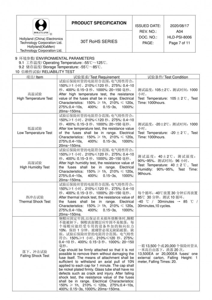 HOLLY 30T specification page 7