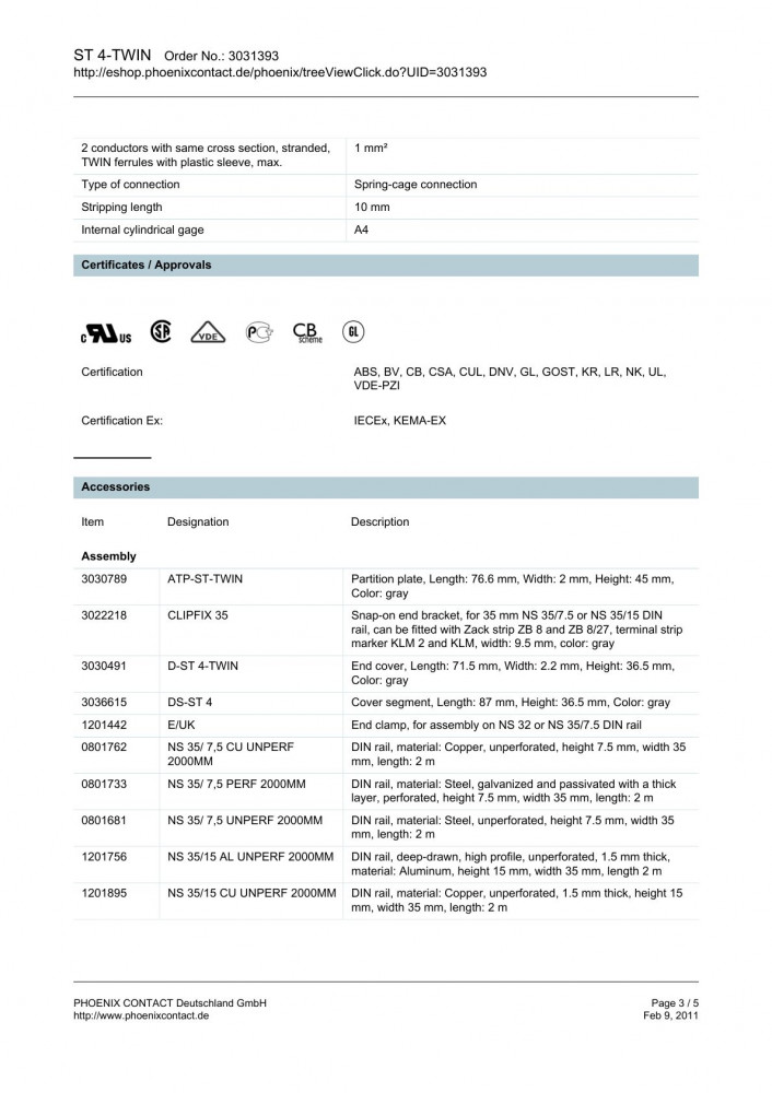 ST 4-TWIN 3031393 catalog page 3