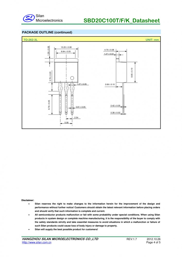 SBD20C100F datasheet page 4