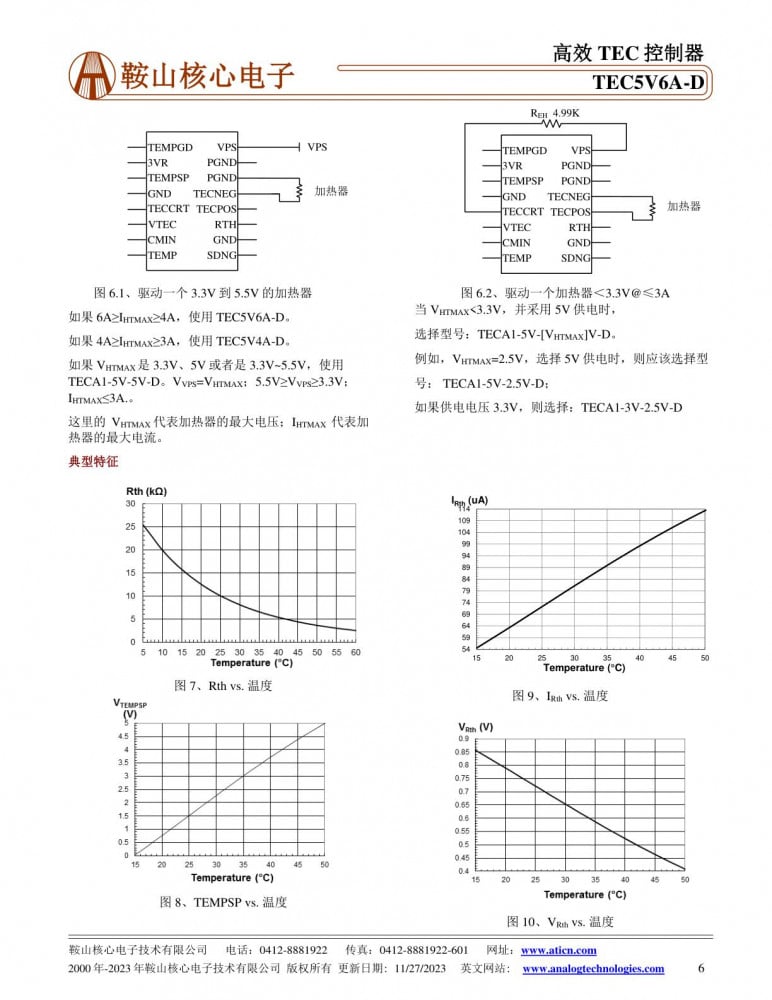 TEC5V6A-D technical document page 6