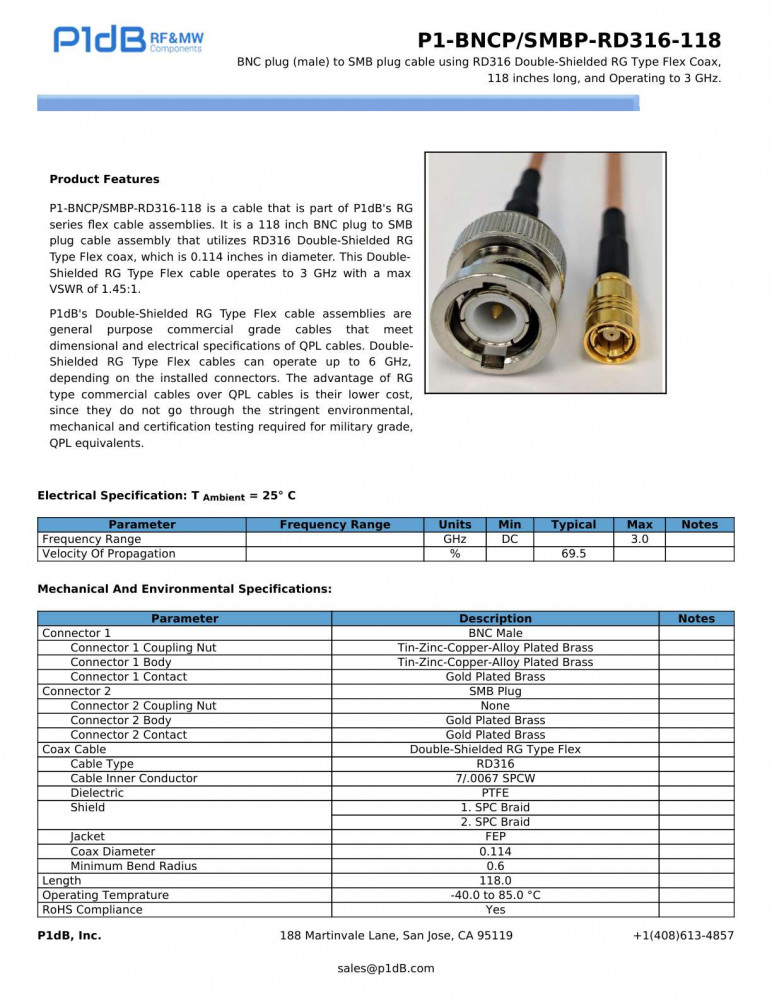 P1-BNCP/SMBP-RD316-118 technical document page 1