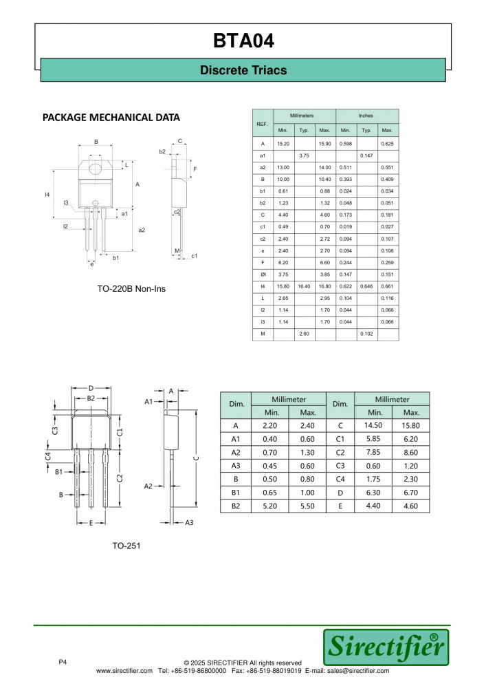 BTA04 datasheet page 4