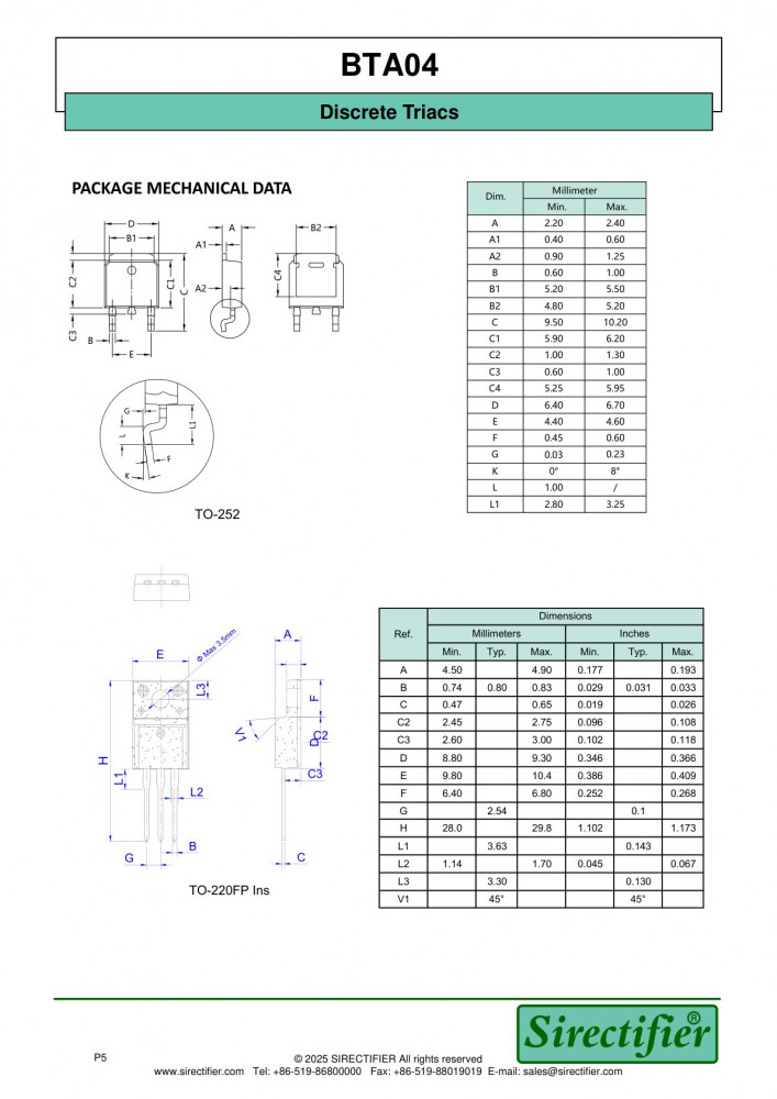 BTA04 datasheet page 5