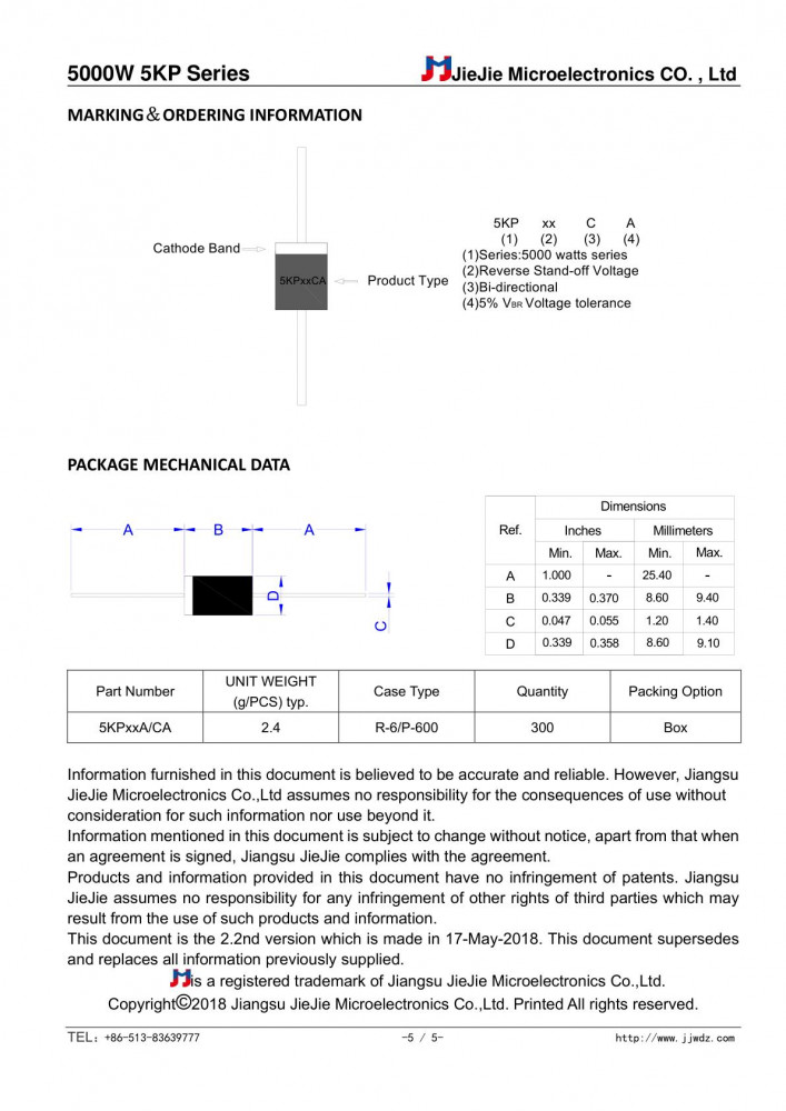5KP series datasheet page 5