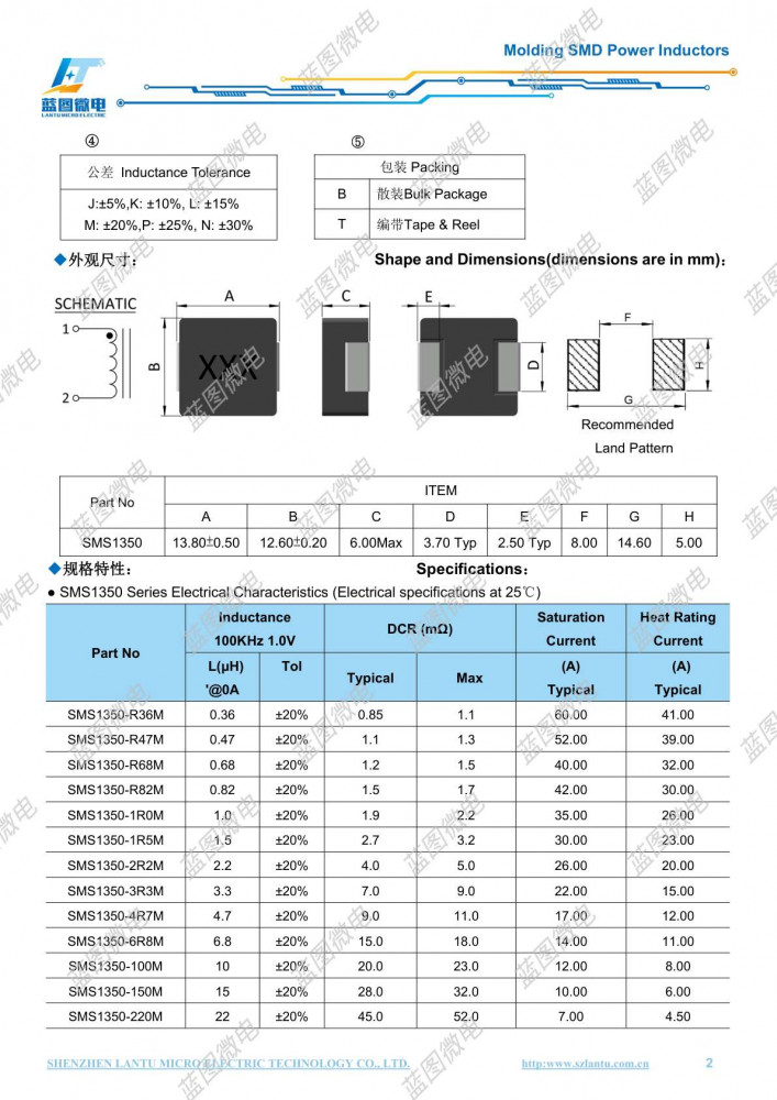 SMS1350-150MT datasheet page 2
