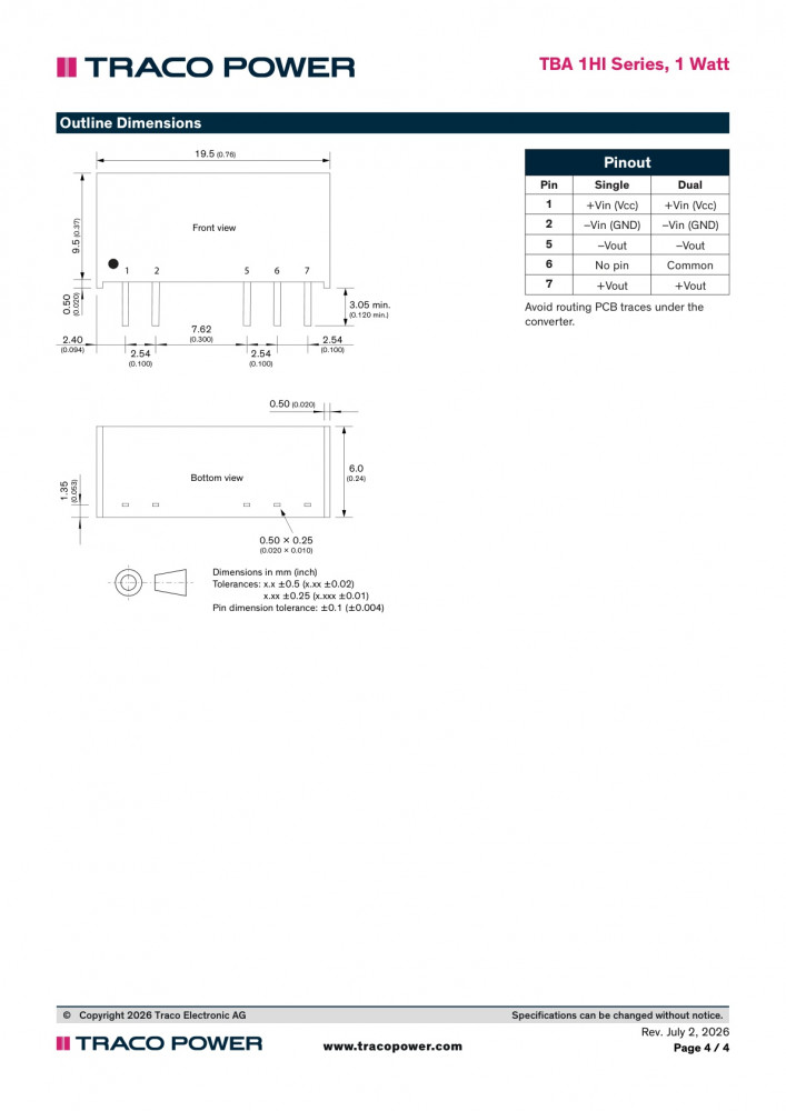 TBA 1HI technical document preview, page 4
