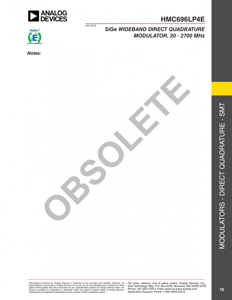 HMC696LP4E datasheet page 10