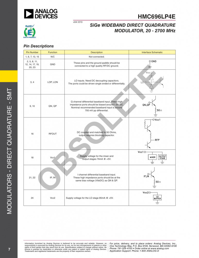 HMC696LP4E datasheet page 7