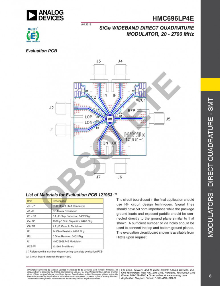 HMC696LP4E datasheet page 8