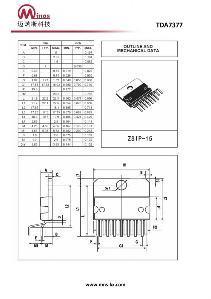 TDA7377 datasheet page 6