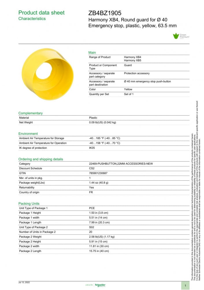 ZB4BZ1905 technical document page 1