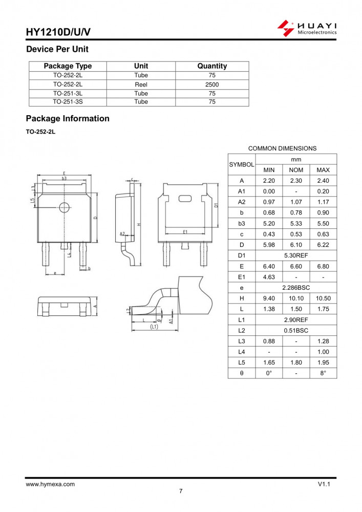 HY1210D datasheet page 7