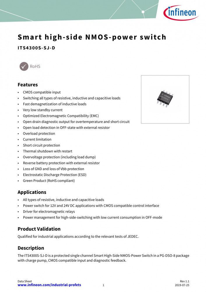 ITS4300S-SJ-D datasheet page 1
