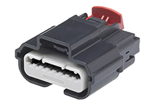 2.54mm MX64 Sealed Crimp Housing, Single Row, TE Generation Y Terminal, Black, 8 Circuits, Key A, with CPA Lock, Terminals 1, 4, and 6 Plugged for sale