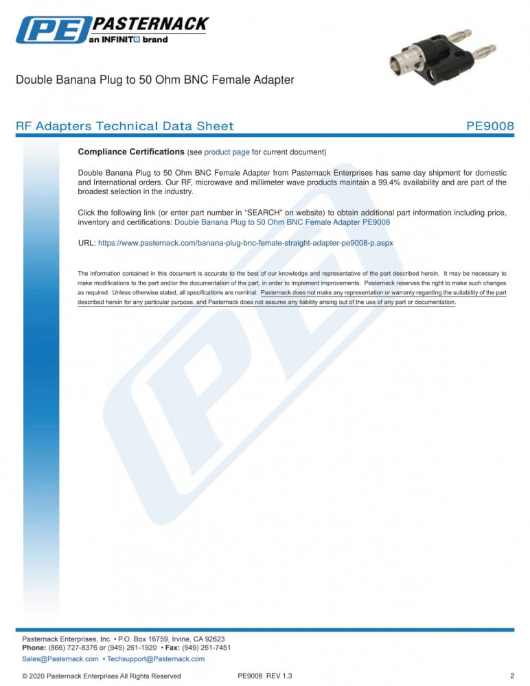 PE9008 technical document page 2