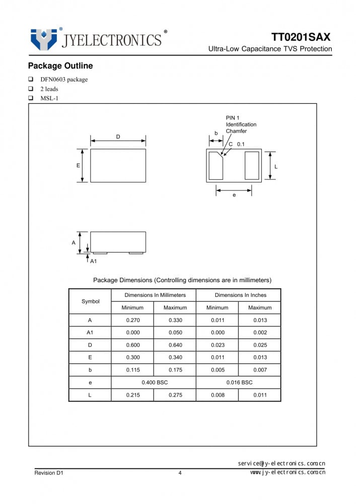 TT0201SAX technical document page 4