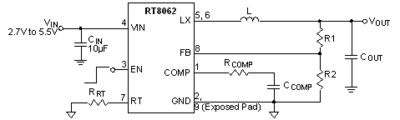 RT8063 - 3A, 2MHz, Synchronous Step-Down Converter