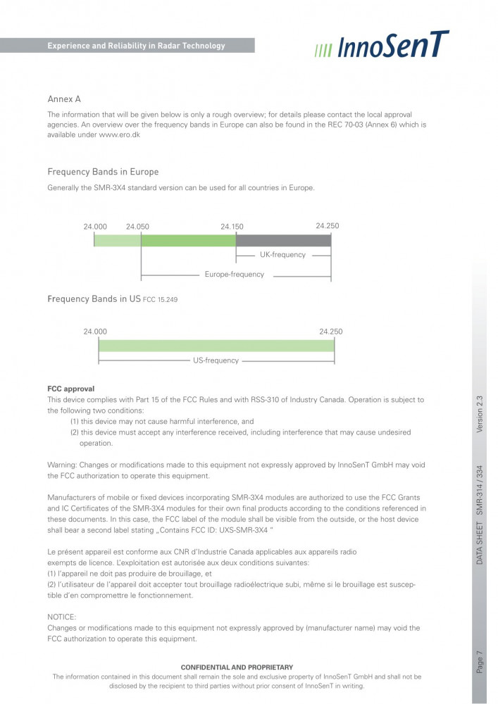 SMR-314/334 datasheet page 7