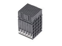 Impact 100 Ohm 5 Pair Mezzanine Receptacle, 40mm Stack Height, Unguided,  12 Columns, 180 Circuits, Plated Through Hole Dimension 0.39mm, Lead-Free for sale