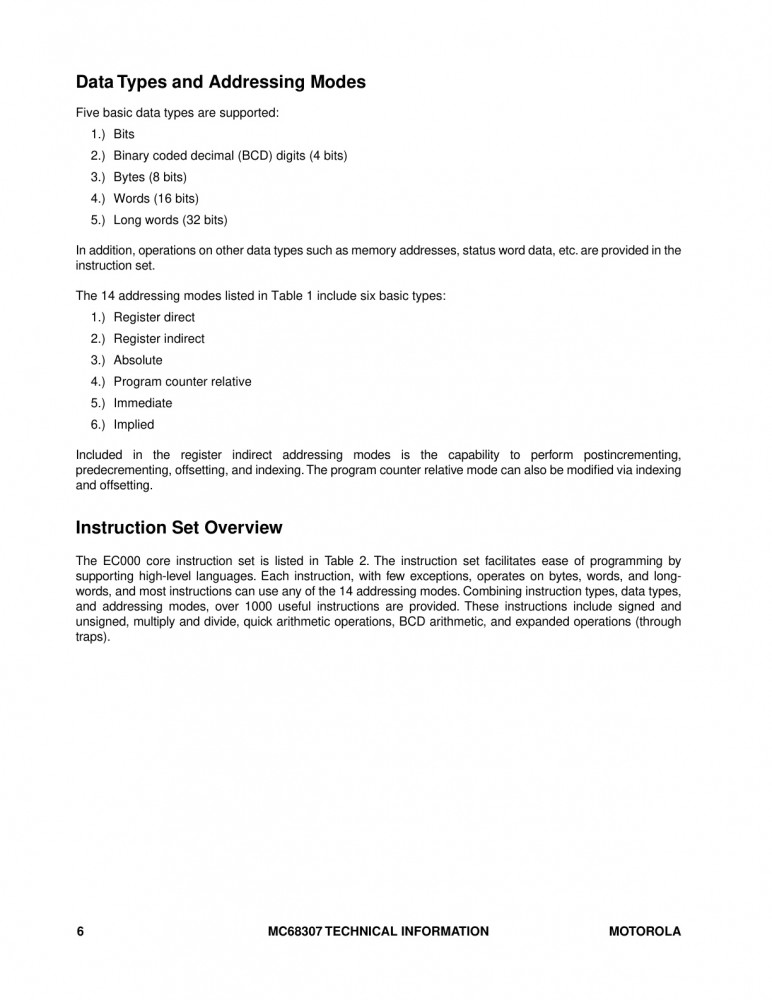 XC68307 technical document page 6