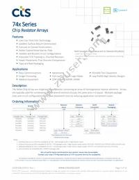 CTS 741C083151J Resistor Network Array