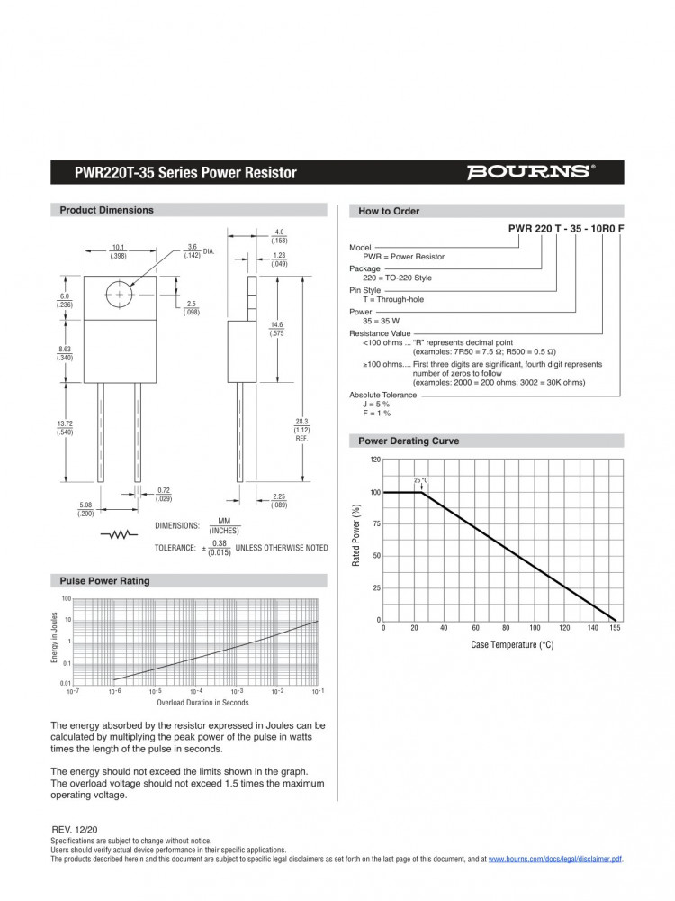 PWR220T-35 datasheet page 2