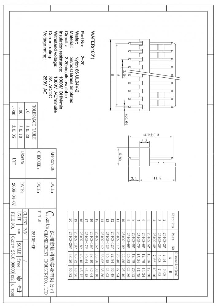 Ckmtw 2510S series technical drawing