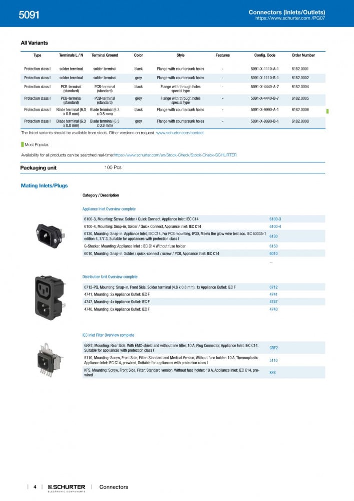 SCHURTER 6182.0002 technical document page 4