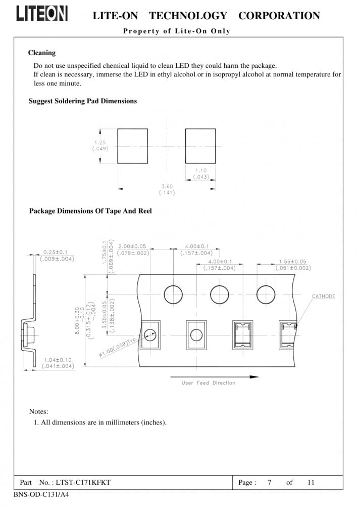 LTST-C171KFKT datasheet page 8
