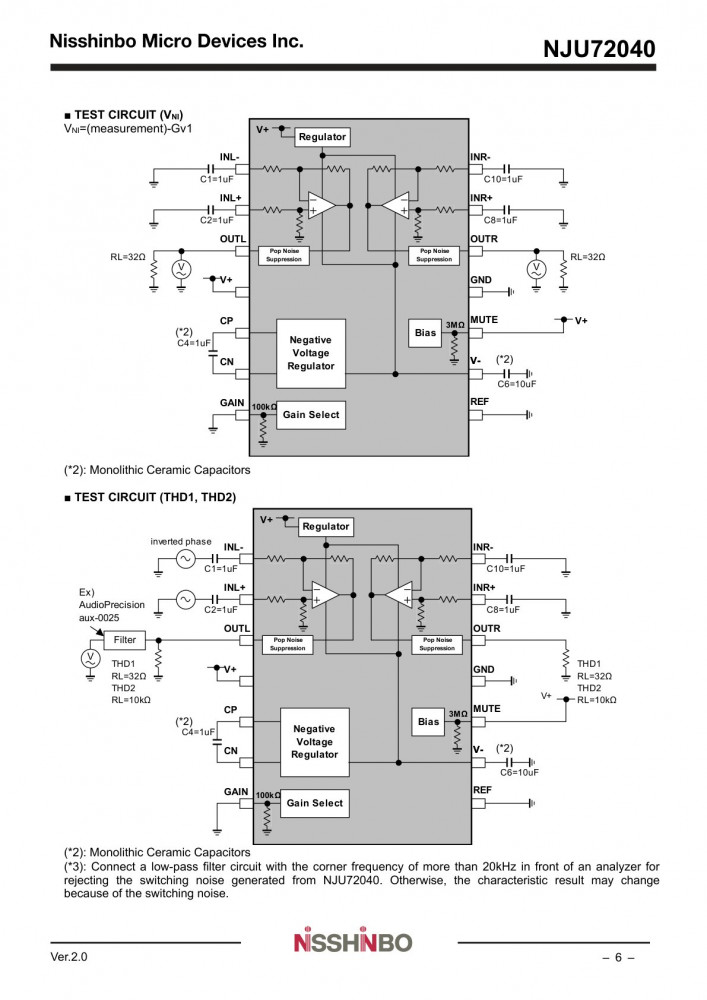 NJU72040 technical document page 6