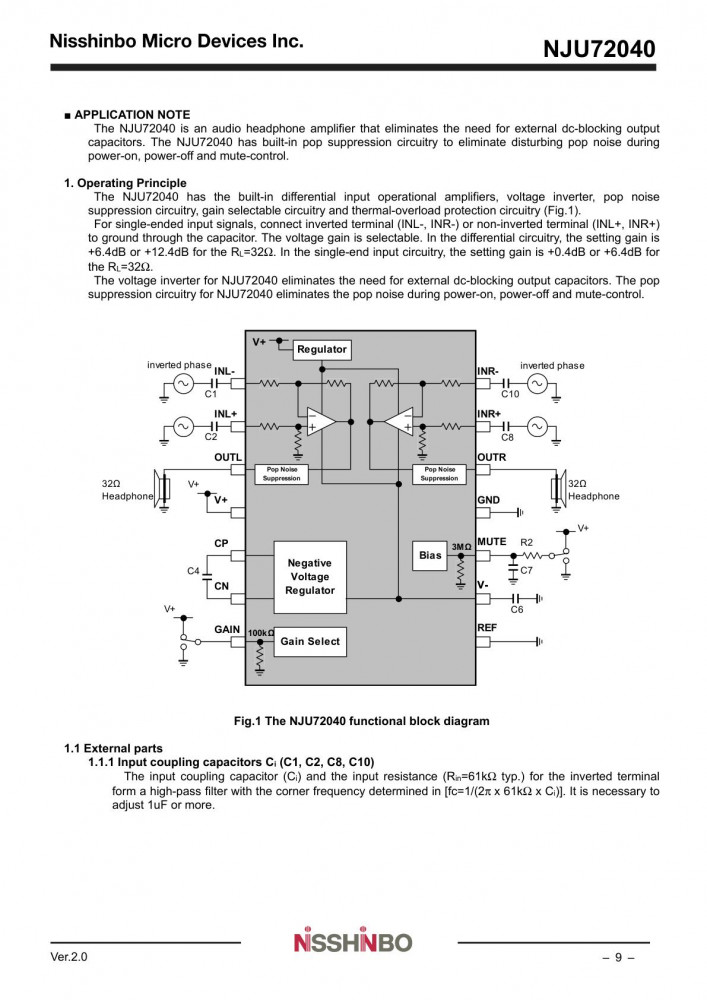 NJU72040 technical document page 9