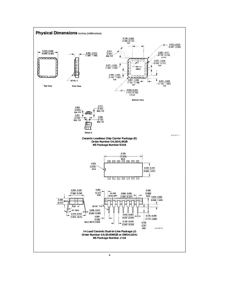 DM54LS04J datasheet page 5