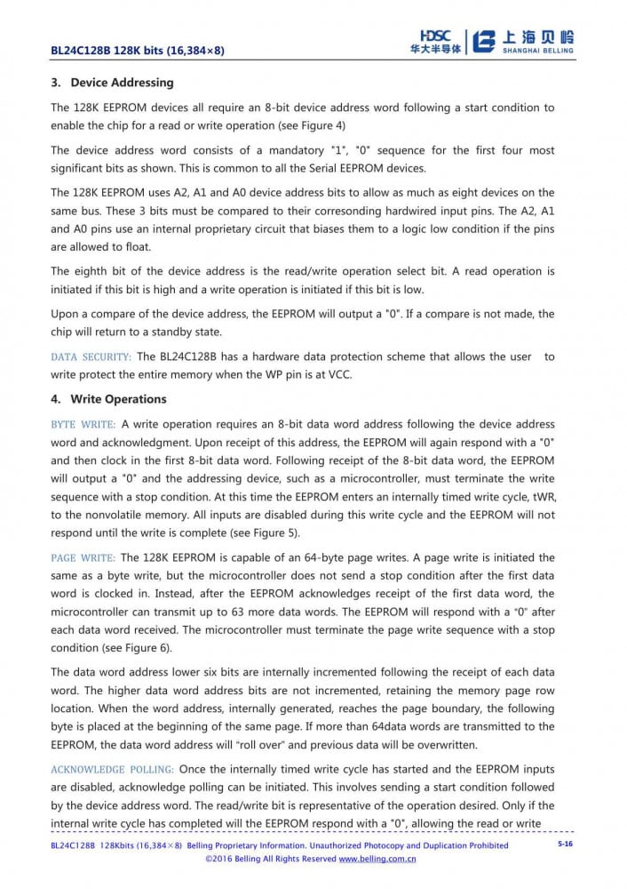 BL24C128B datasheet page 5