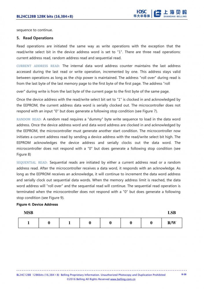 BL24C128B datasheet page 6