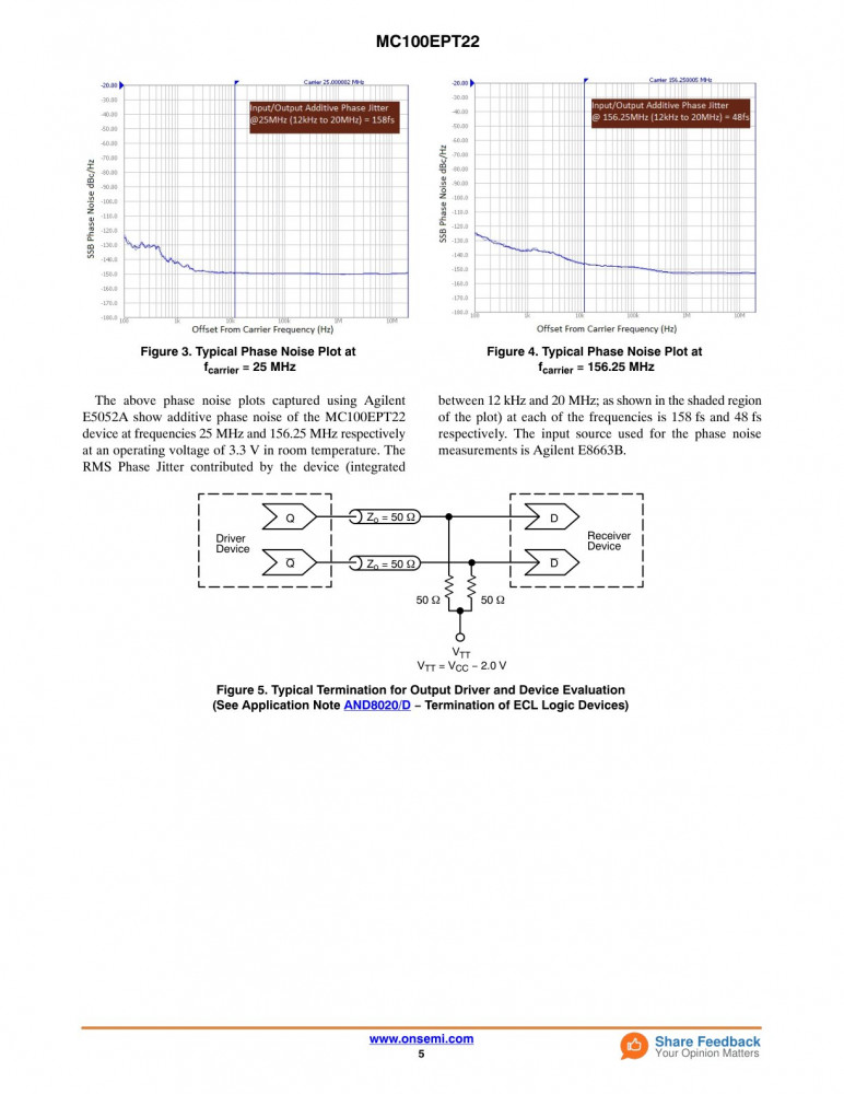 MC100EPT22 technical document page 5