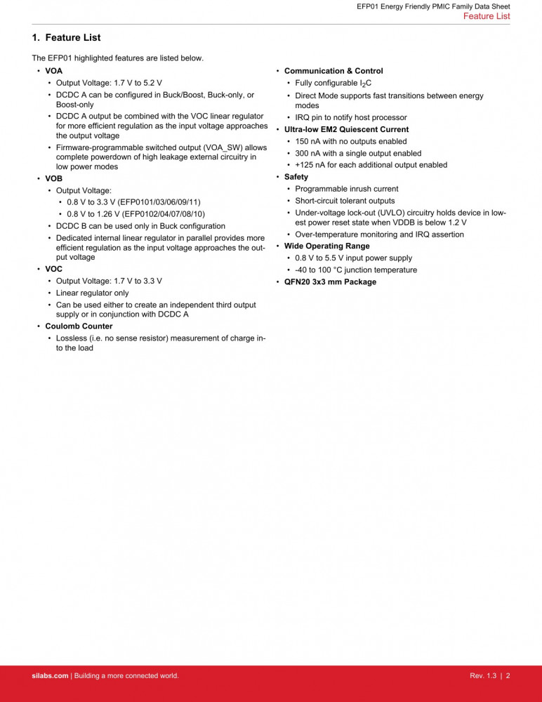 EFP01 datasheet page 2