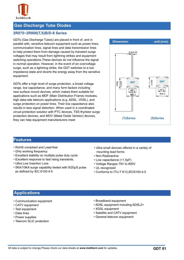 2R090TD-8 datasheet page 1