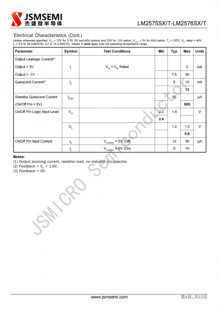 LM2576SX-12-JSM datasheet page 4