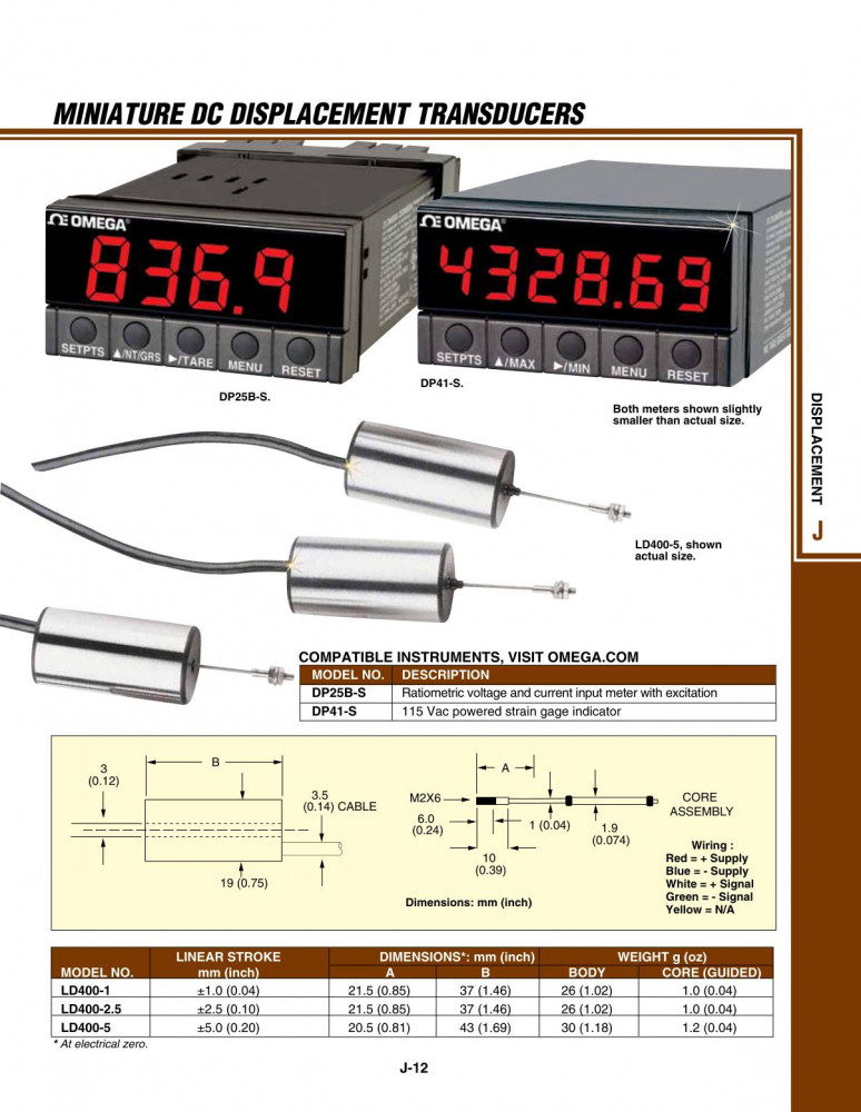 LD400 Series documentation, page 2