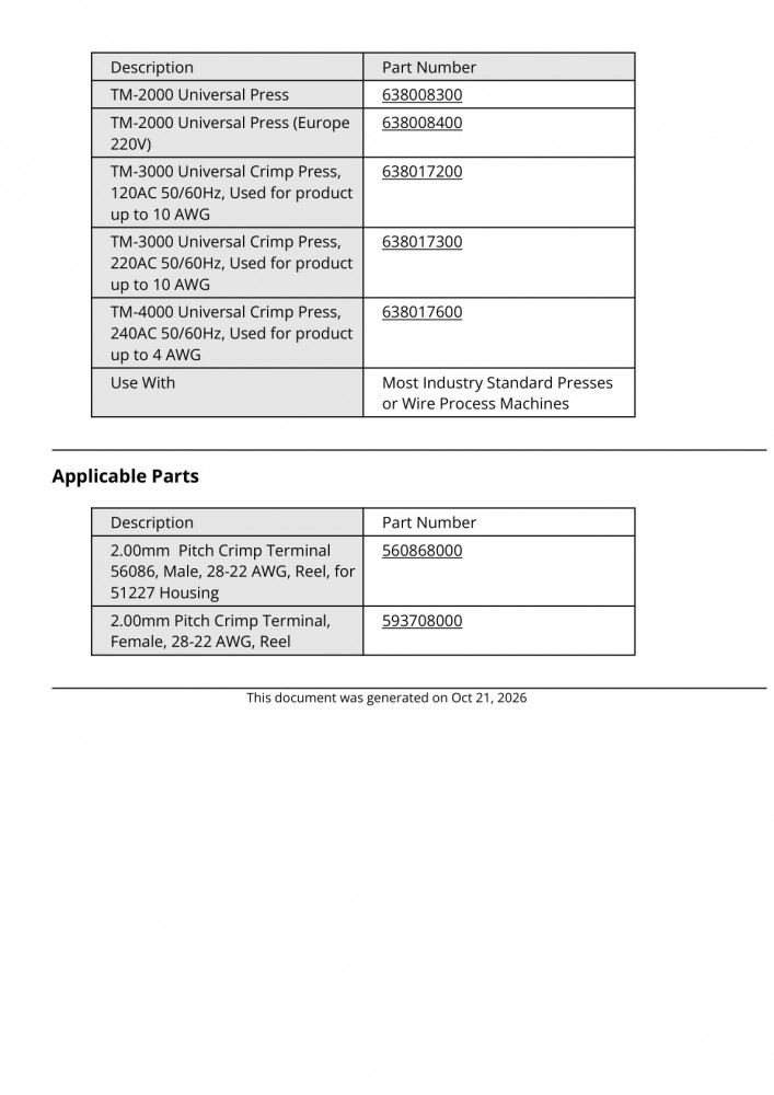 MOLEX 639007600 document page 3