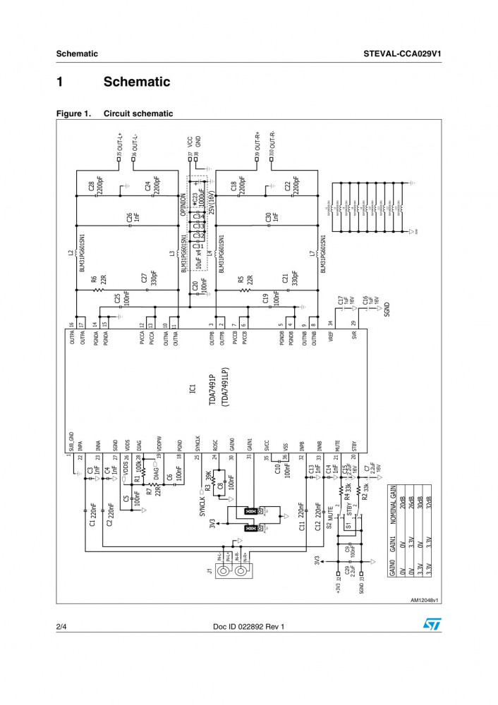 STEVAL-CCA029V1 technical document page 2
