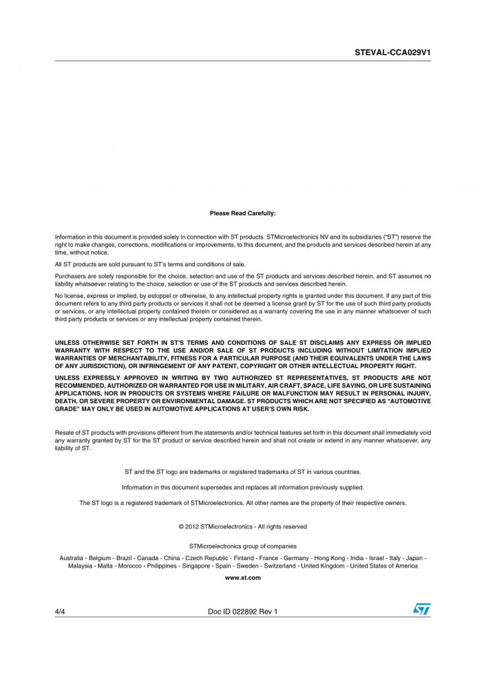 STEVAL-CCA029V1 technical document page 4