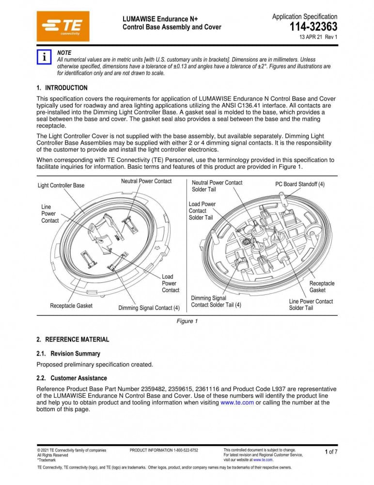 2359482-2 technical specification page 1