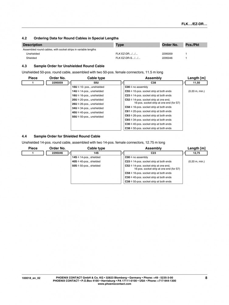 Product datasheet page 8