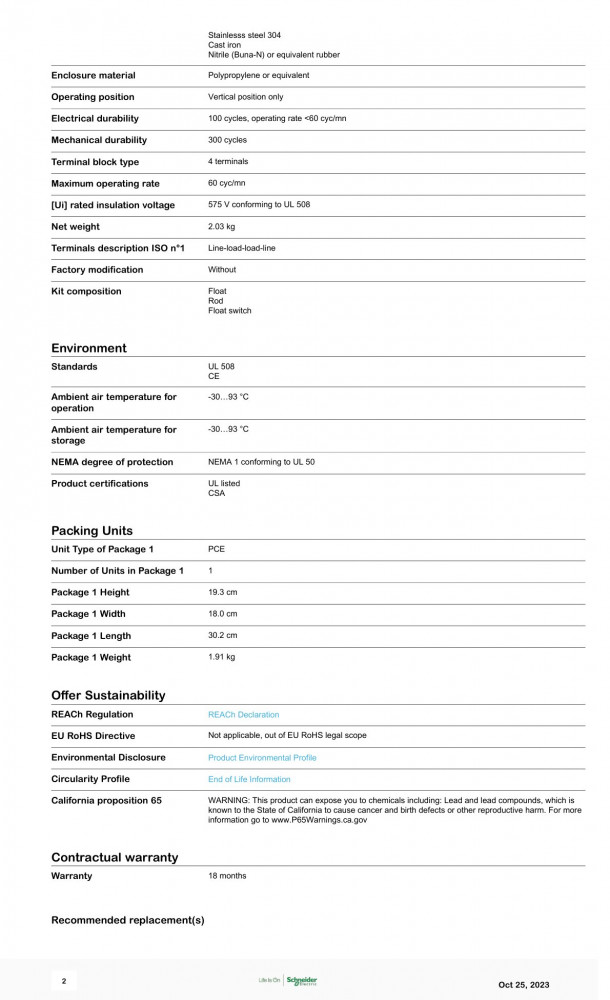 9037HG36 technical document page 2