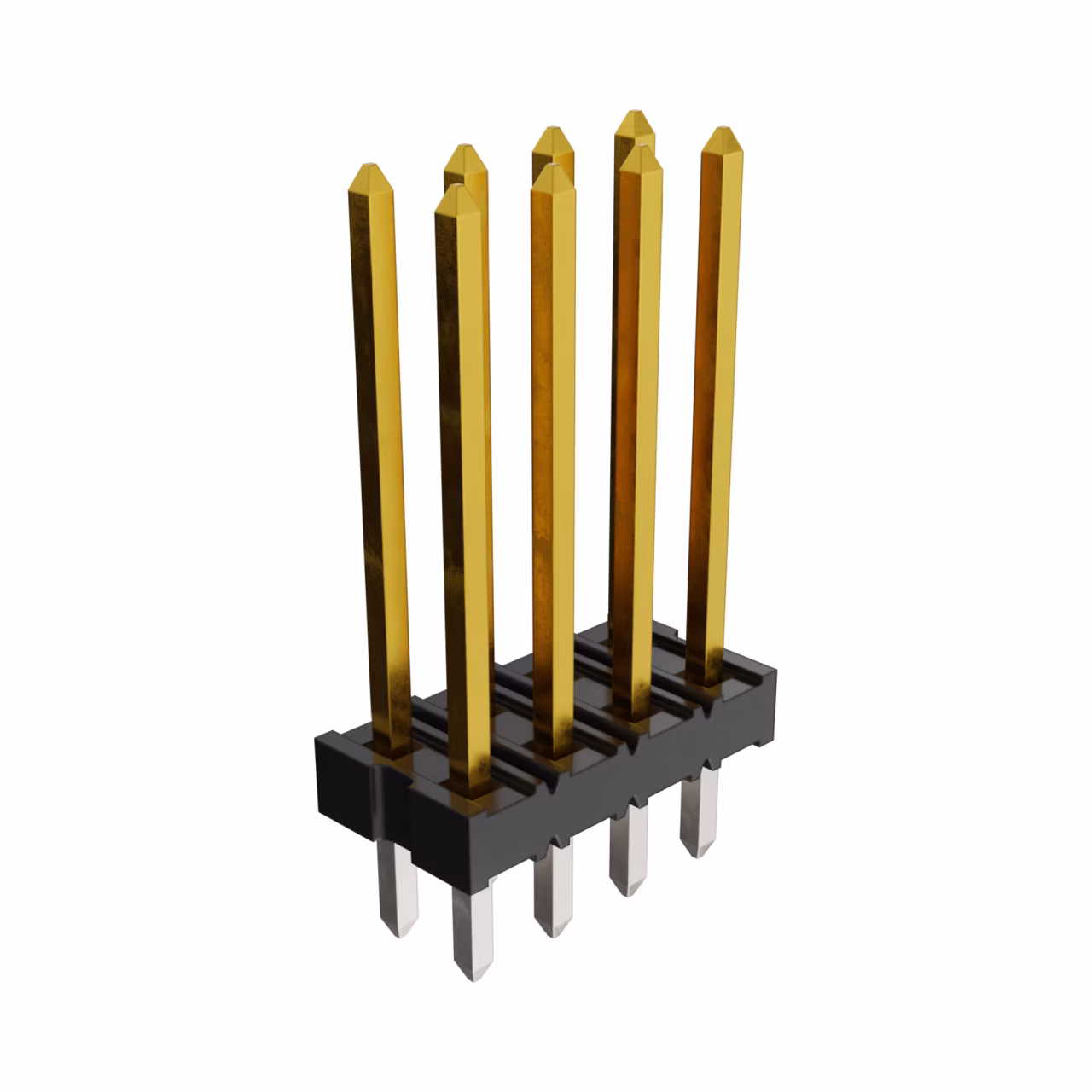 2.00mm Pitch Milli-Grid Header, Vertical, Through Hole, 8 Circuits, 0.38µm Gold (Au) Plating, Mating Pin Length 8.50mm, Tail Length 2.00mm, Tray, Lead-Free