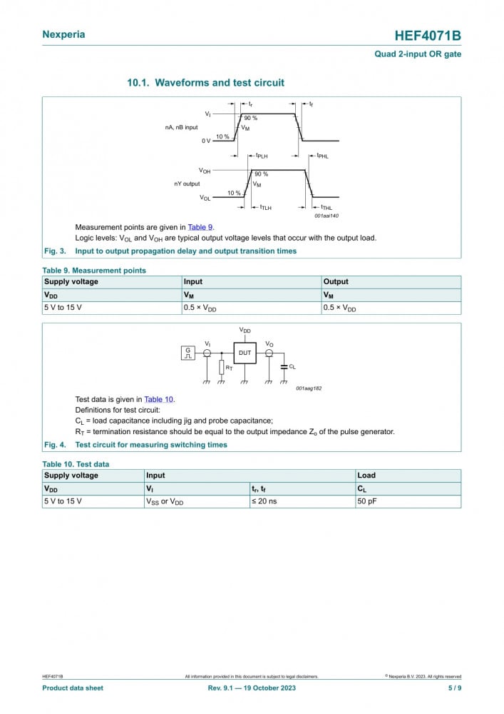 HEF4071BT datasheet page 5