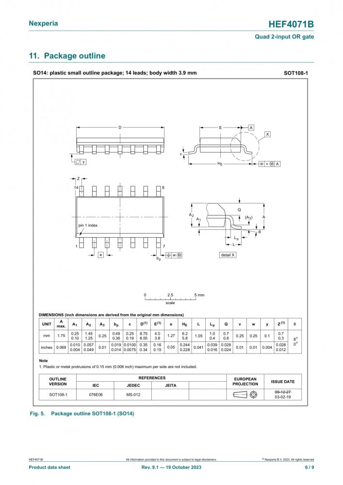 HEF4071BT datasheet page 6